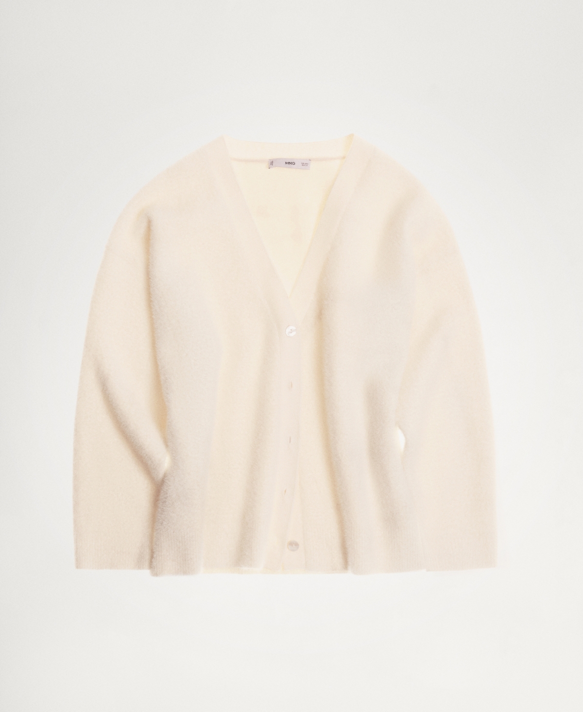 Click here for Mango Womens Soft Finished Cardigan - Ecru prices