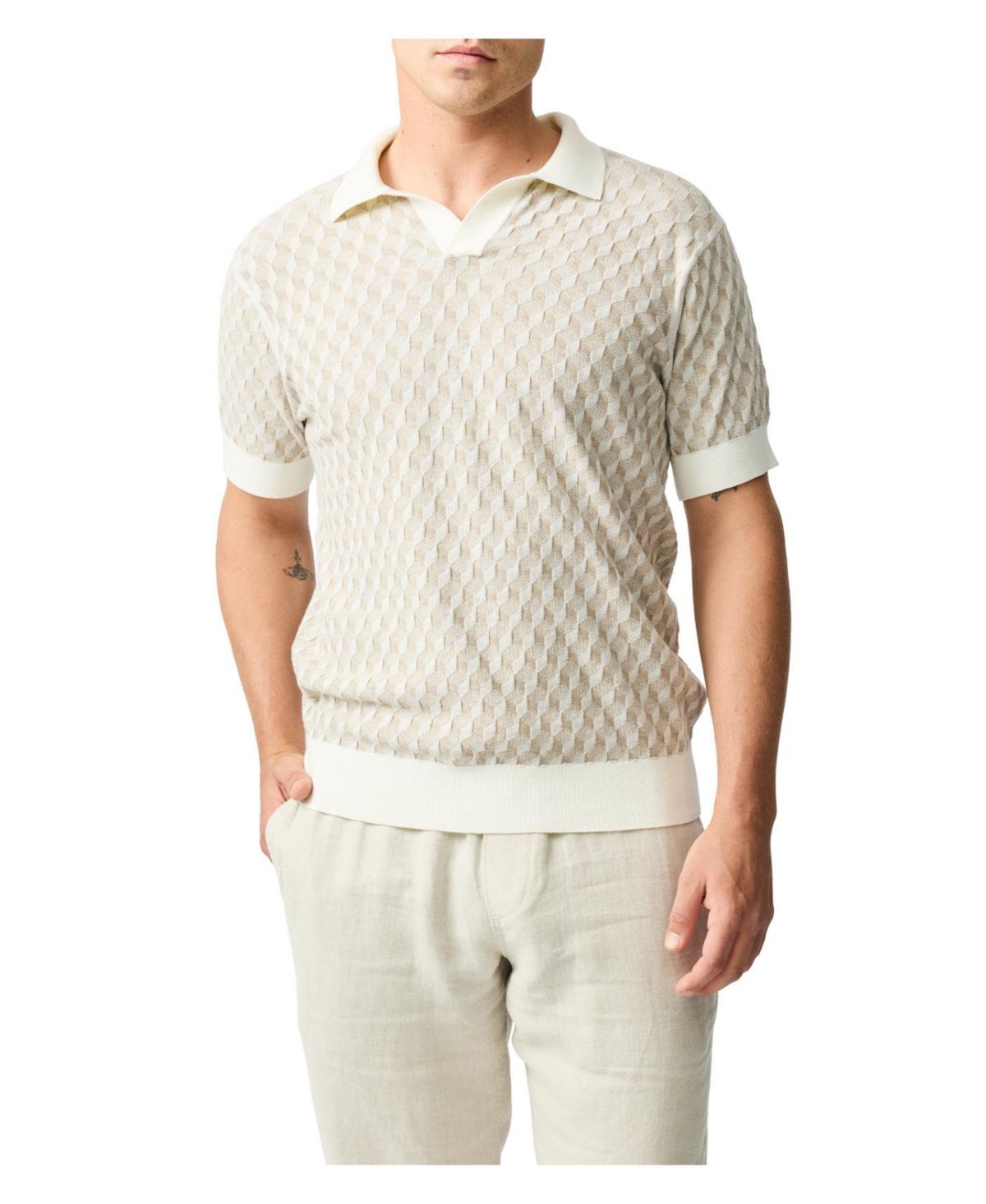 Click here for Rodd Gunn Mens Galdfield Knit - Cream natural prices