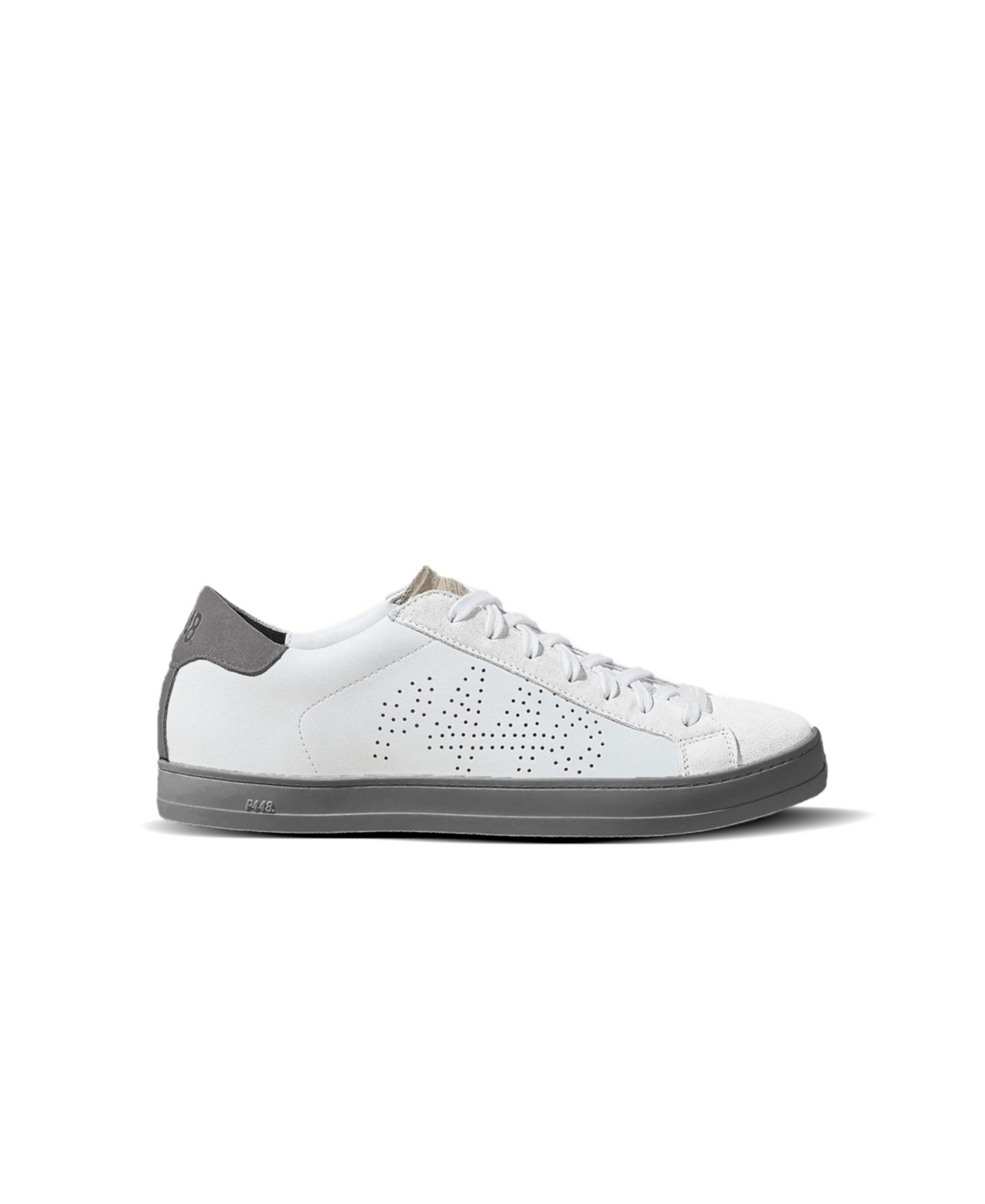 Click here for P448 Mens John Leather Sneakers - White prices