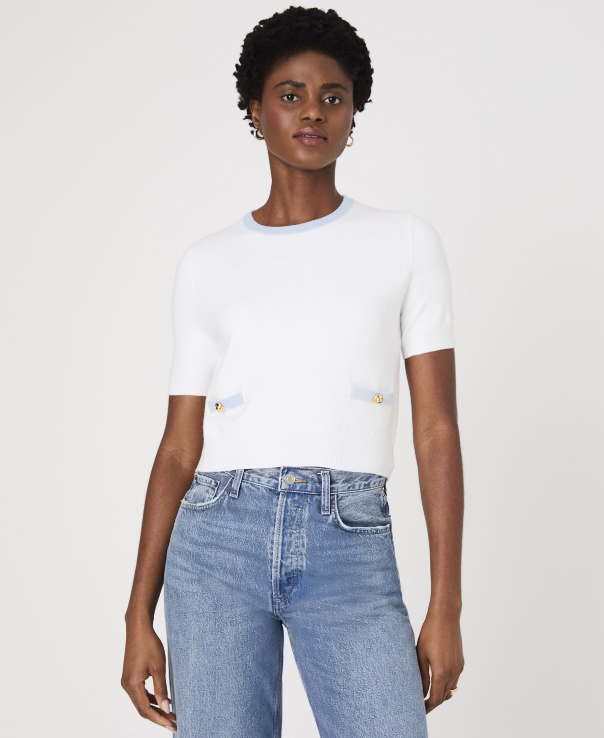Click here for French Connection Womens Babysoft Short-Sleeve Top... prices