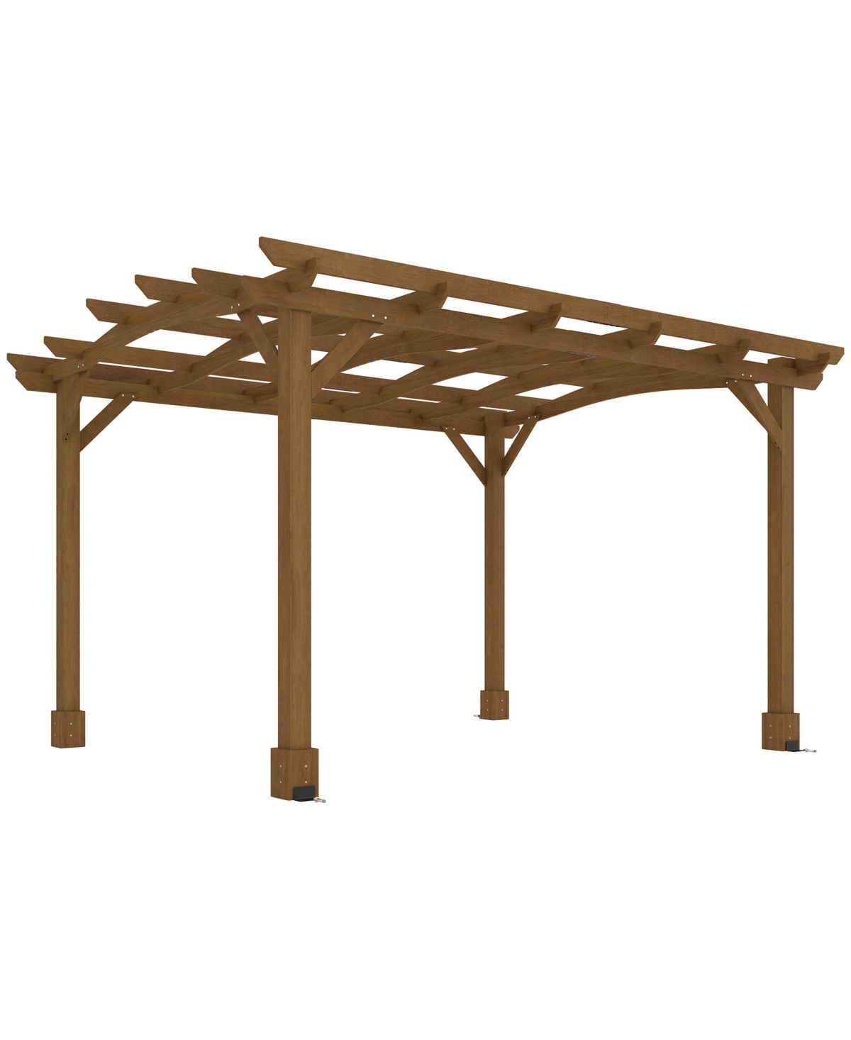 Click here for Outsunny 10 x 12 Outdoor Pergola  Wood Gazebo w/ A... prices