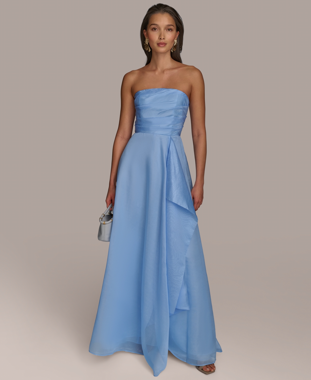 Click here for Donna Karan New York Womens Ruched Strapless Gown... prices