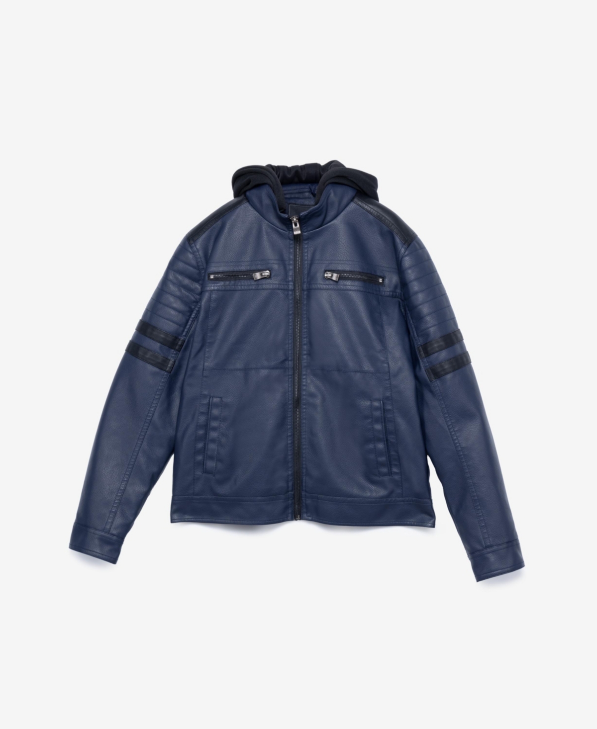 Click here for Xray Boys Hooded Moto Pu Leather Jacket With Linin... prices