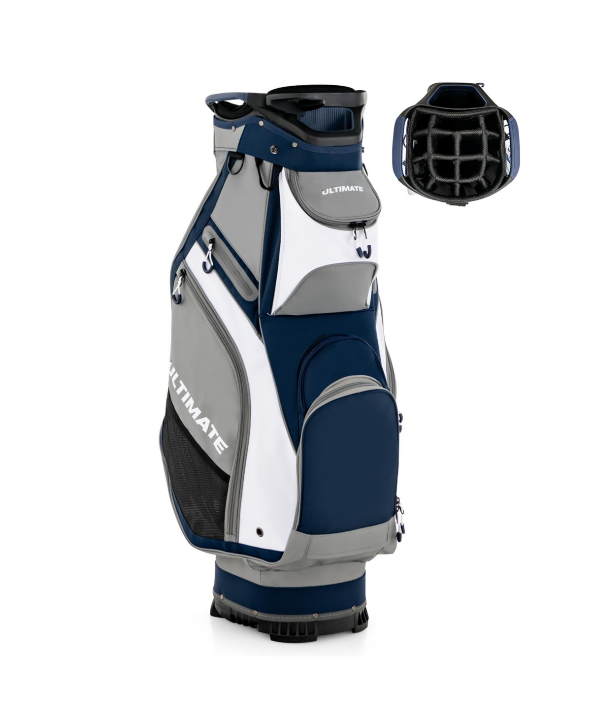 Click here for 10.5 Inch Golf Cart Bag with 14 Way Dividers and 7... prices