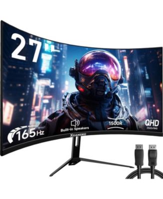 memzuoix 27 Inch Curved IPS Monitor, Full HD 1080P, 100Hz, Frameless ...