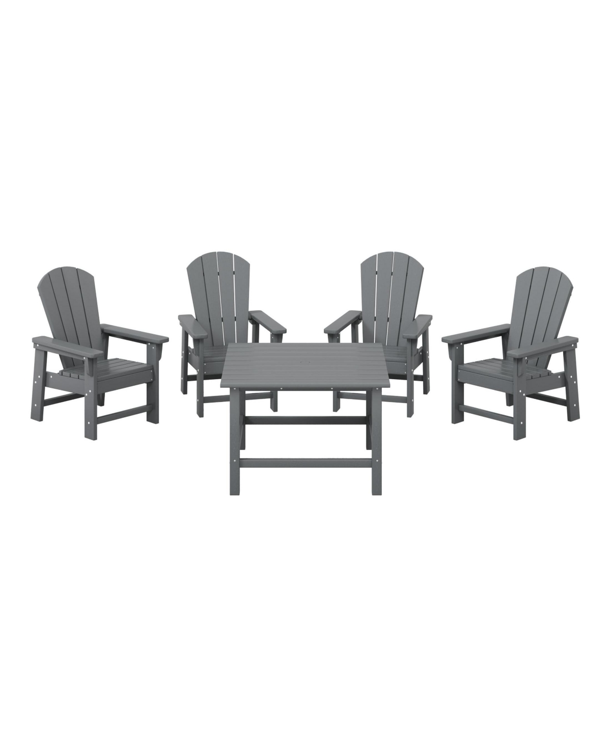 Click here for Kids 5-Piece Hdpe Outdoor Square Patio Dining Tabl... prices