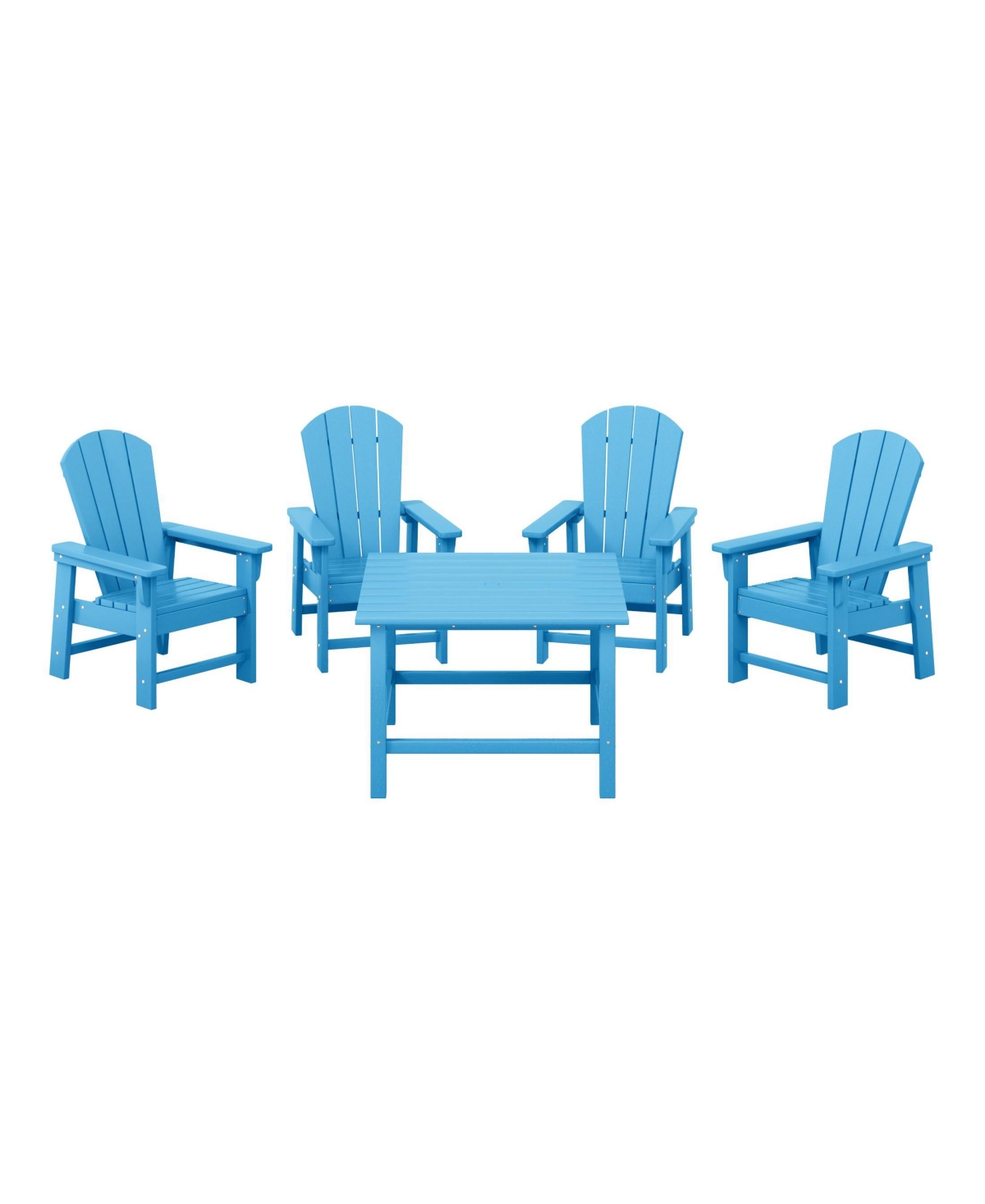 Click here for Kids 5-Piece Hdpe Outdoor Square Patio Dining Tabl... prices