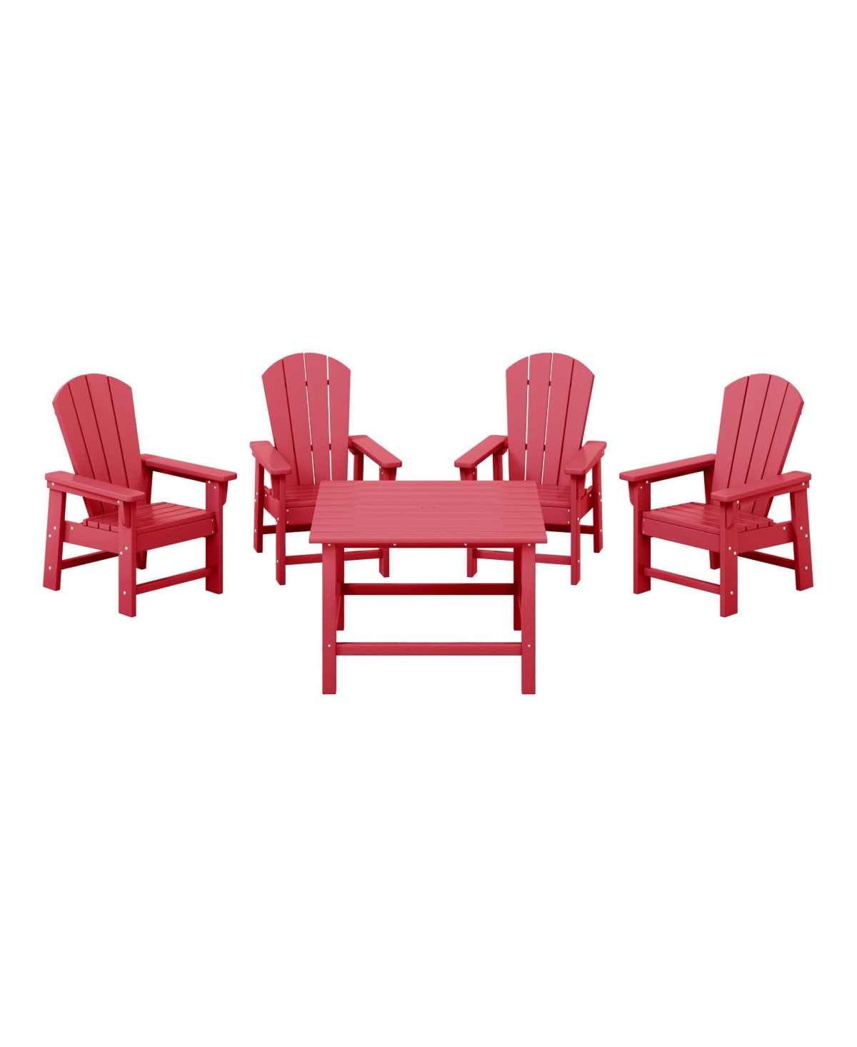 Click here for Kids 5-Piece Hdpe Outdoor Square Patio Dining Tabl... prices