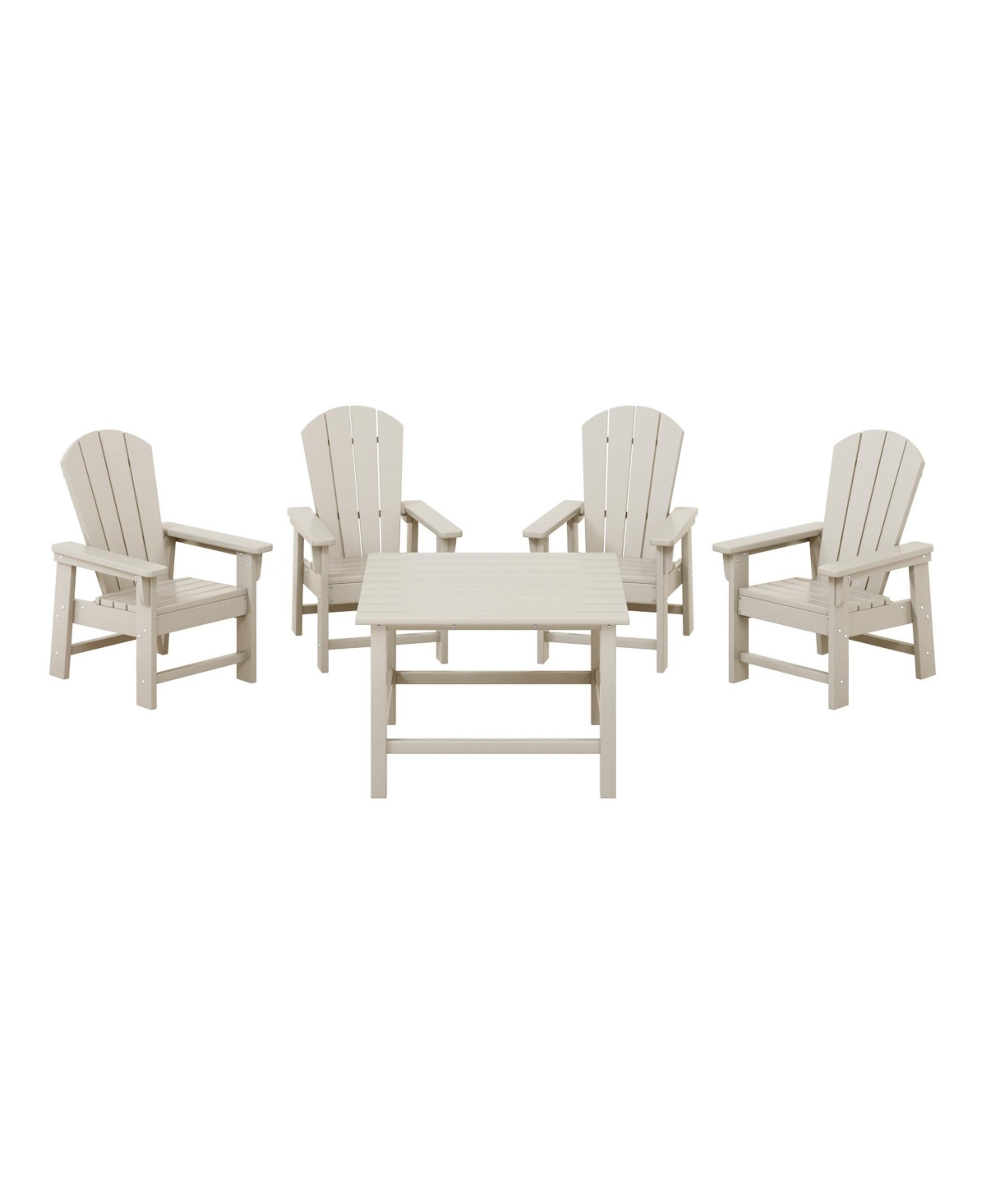 Click here for Kids 5-Piece Hdpe Outdoor Square Patio Dining Tabl... prices