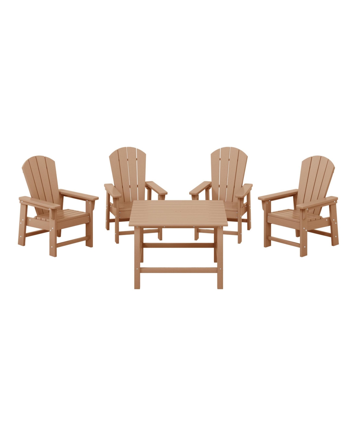 Click here for Kids 5-Piece Hdpe Outdoor Square Patio Dining Tabl... prices