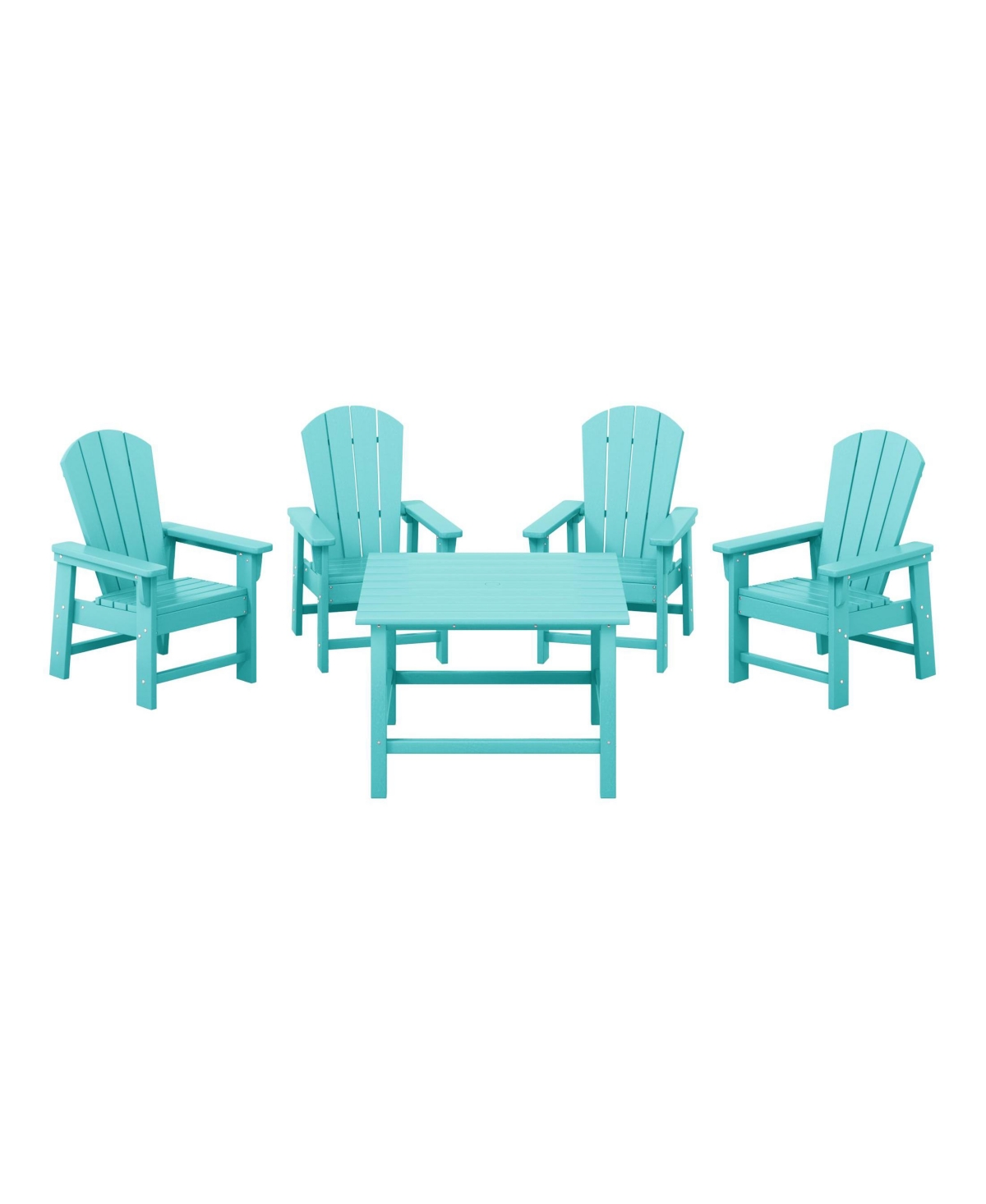 Click here for Kids 5-Piece Hdpe Outdoor Square Patio Dining Tabl... prices