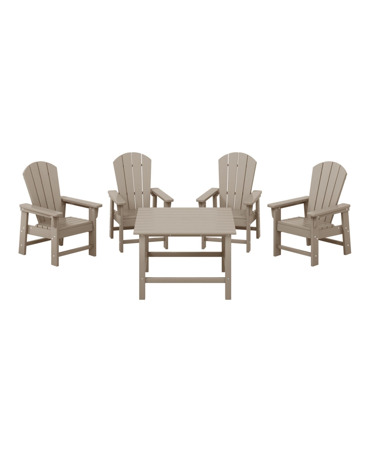 Click here for Kids 5-Piece Hdpe Outdoor Square Patio Dining Tabl... prices