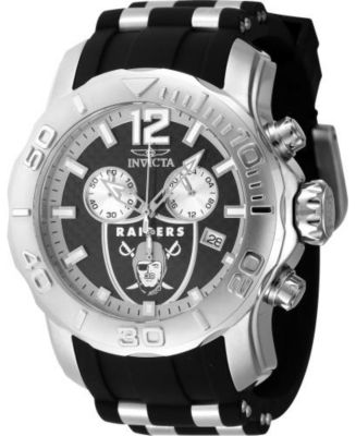 Invicta Men's 48002 NFL Las Vegas Raiders Quartz Multifunction Black ...