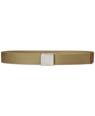 Lauren Ralph Lauren Webbed Flip-Latch Tech Buckle Wide Belt - Macy's