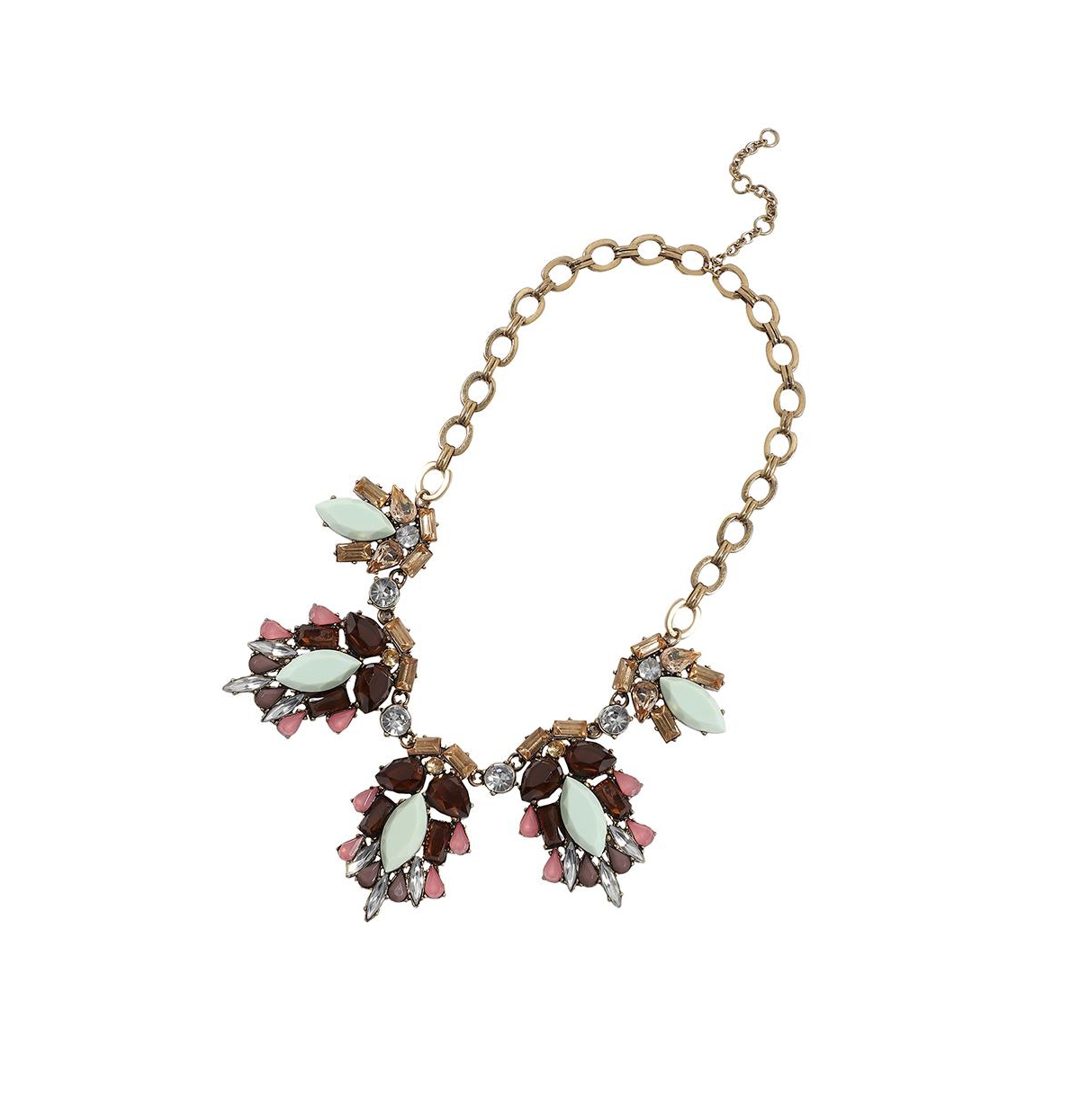 Click here for Party Stone Statement Necklace - Gold prices