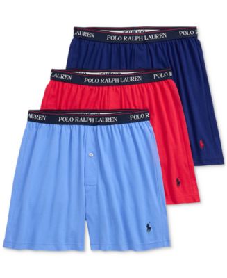 Polo Ralph Lauren Men's 3-Pk. Cotton Classic Knit Boxers - Macy's