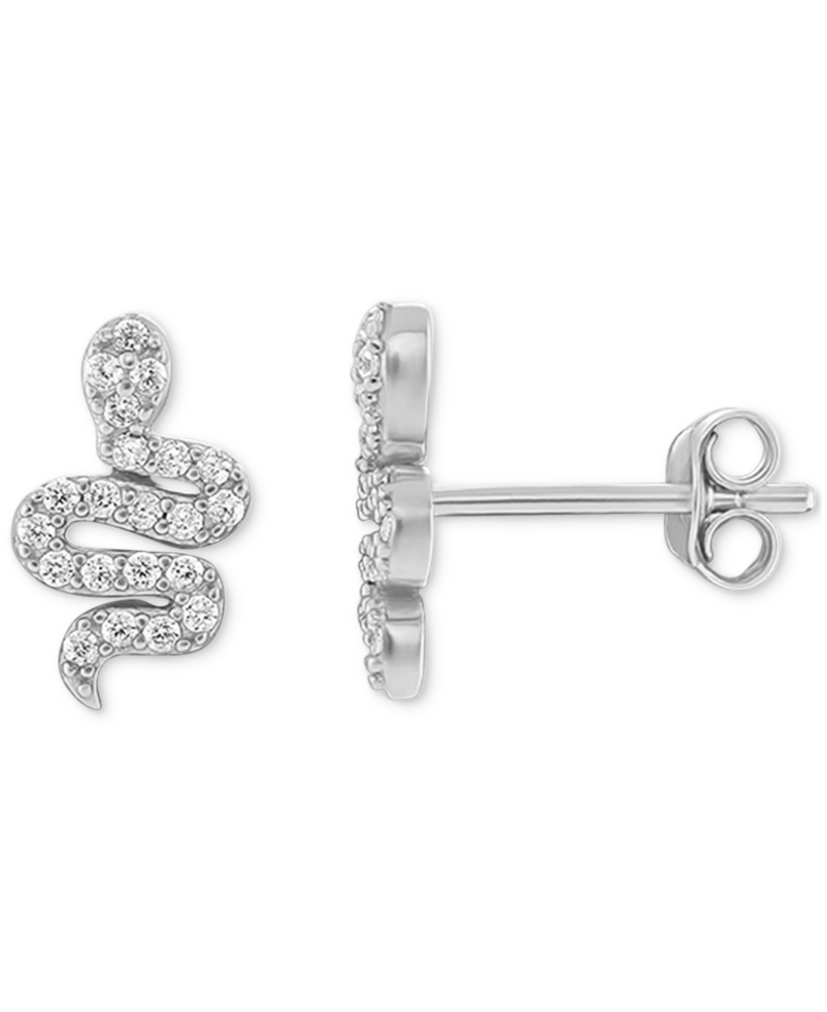 Click here for Giani Bernini Cubic Zirconia Snake Stud Earrings i... prices