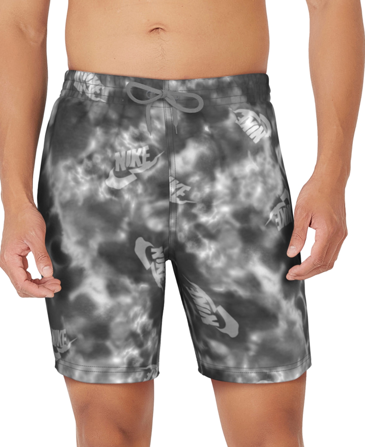 Click here for Nike Mens 7 Tie Dye Volley Shorts - Wolf Grey prices