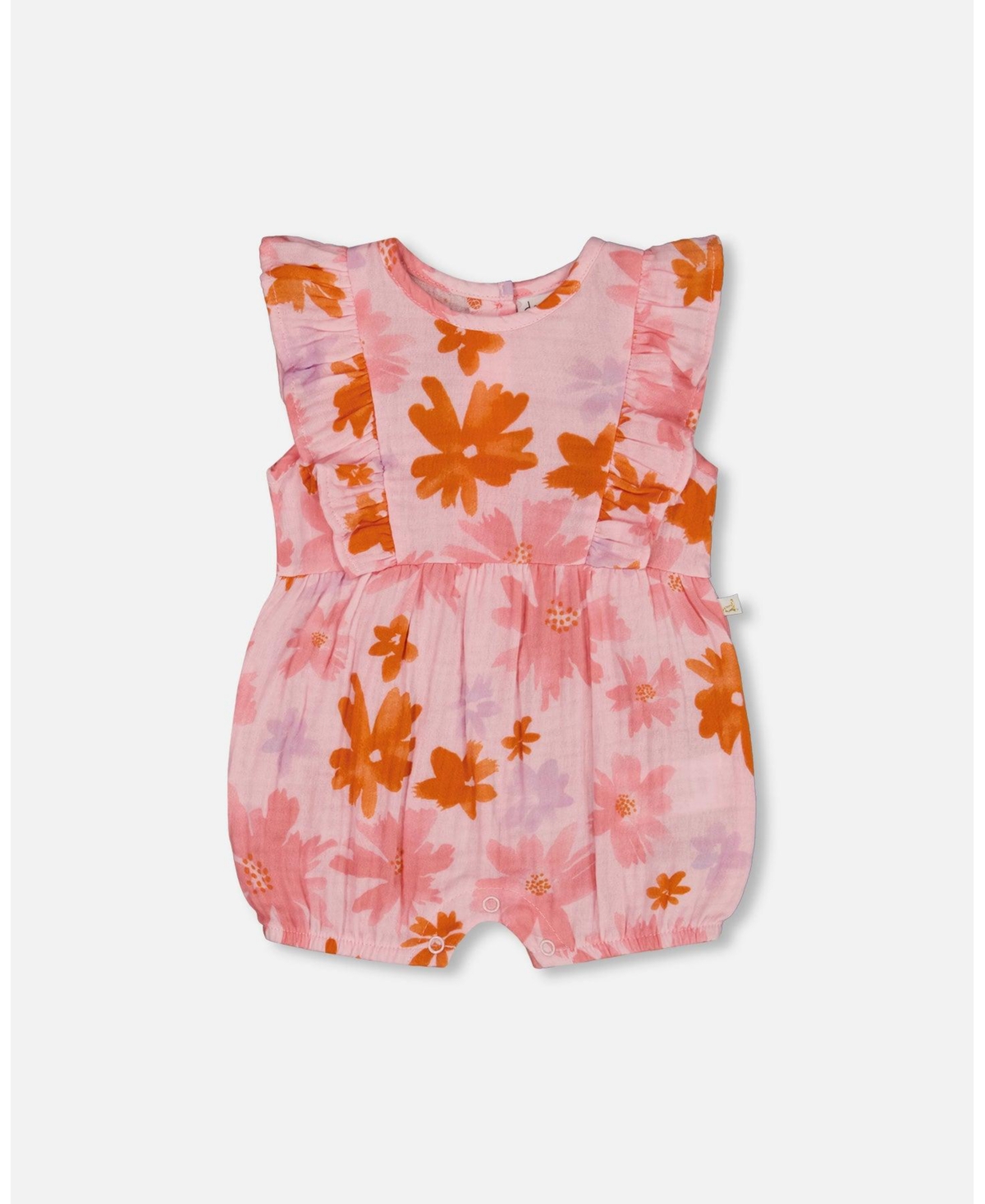 Click here for Deux par Deux Baby Girls Printed Muslin Romper Pin... prices
