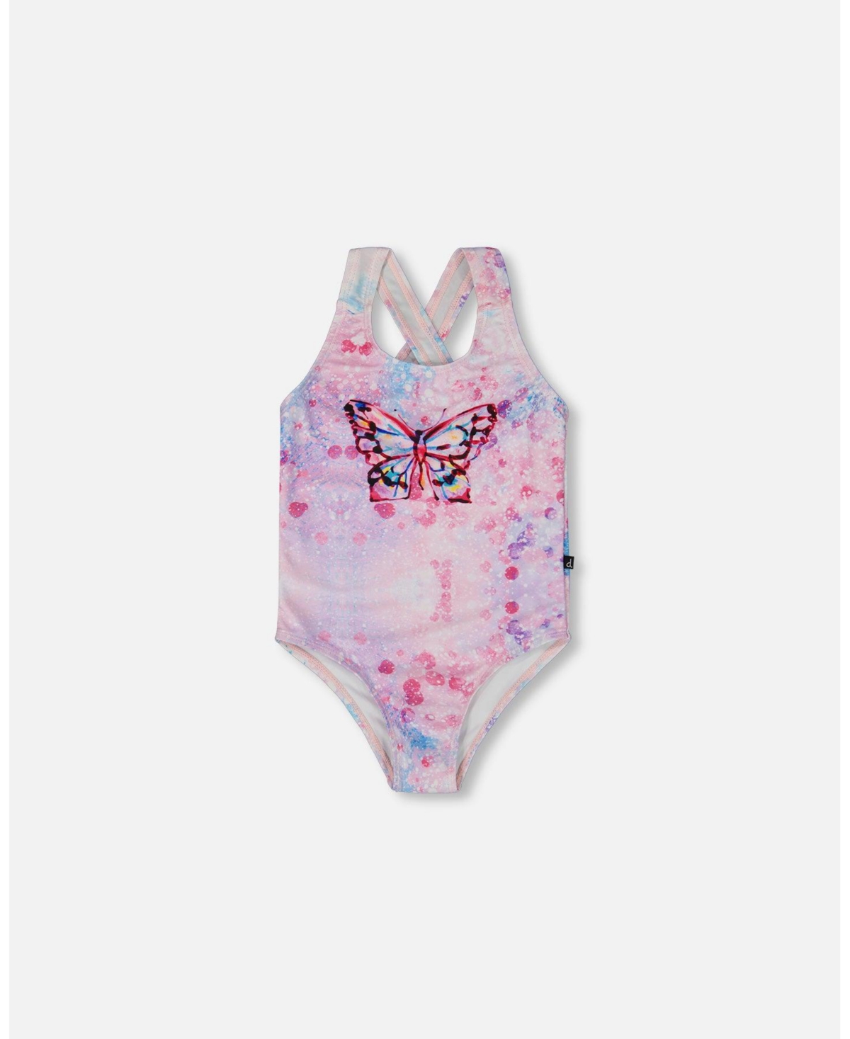 Click here for Deux par Deux Girls Printed One-Piece Swimsuit Pin... prices