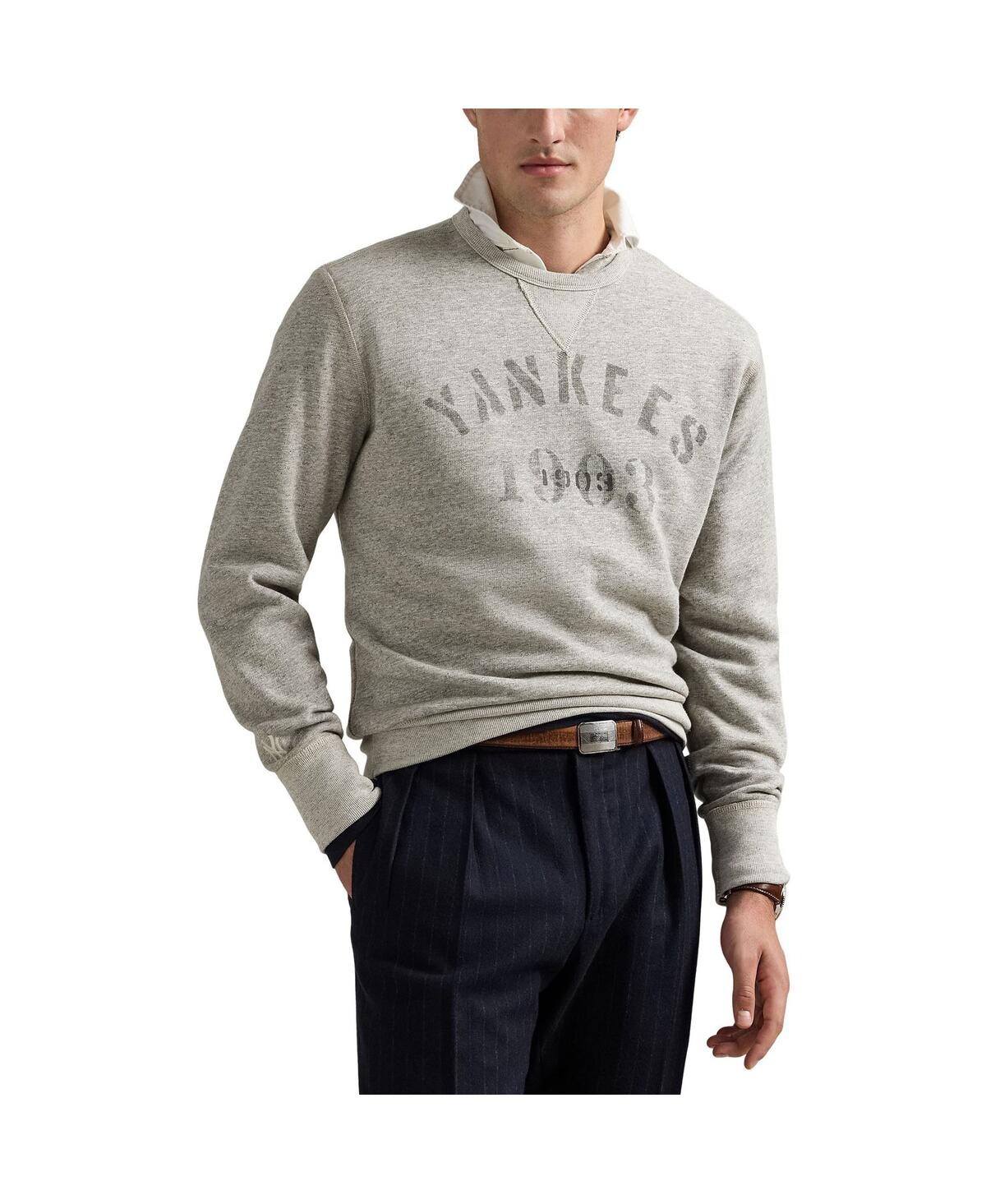 Click here for Polo Ralph Lauren Mens Heather Gray New York Yanke... prices