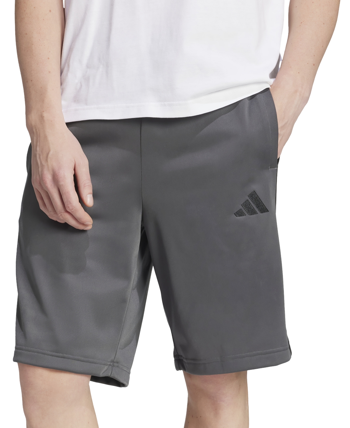 Click here for adidas Mens Three-Stripes 10 Tricot Shorts - Gresi... prices