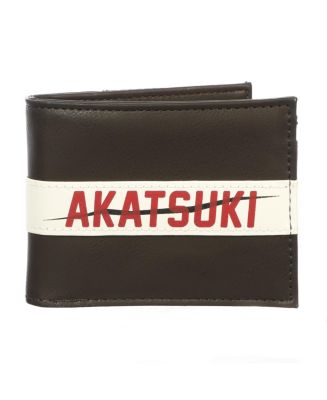 Naruto Men's Akatsuki PU Applique Nylon and PU Bifold Wallet - Macy's