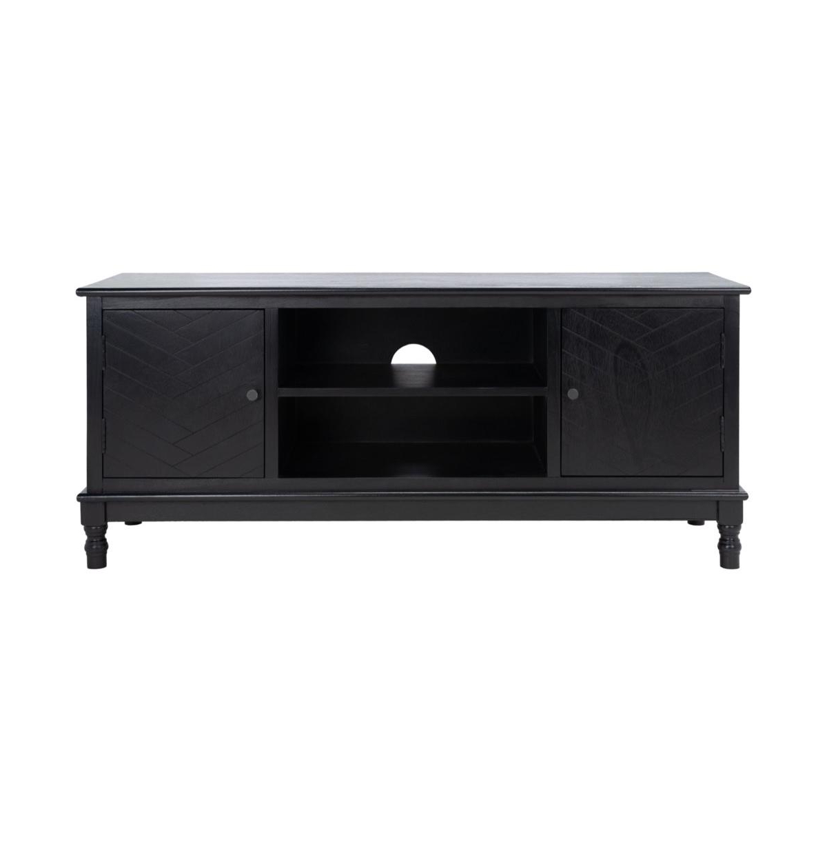 Click here for Magnolia 2 Door 2 Shelf Media Stand - Black prices