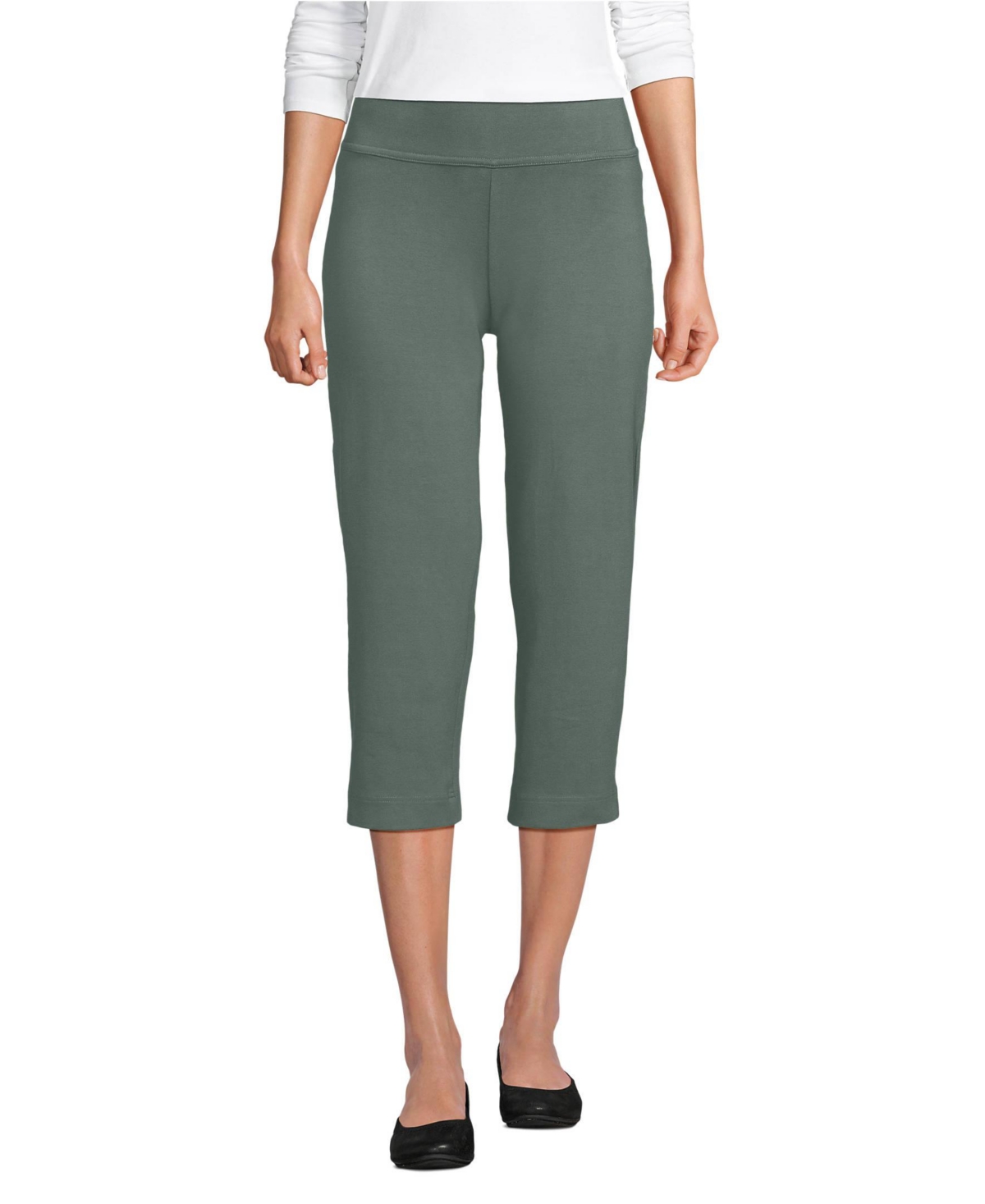 Click here for Lands End Womens Starfish Mid Rise Pull On Crop Pa... prices