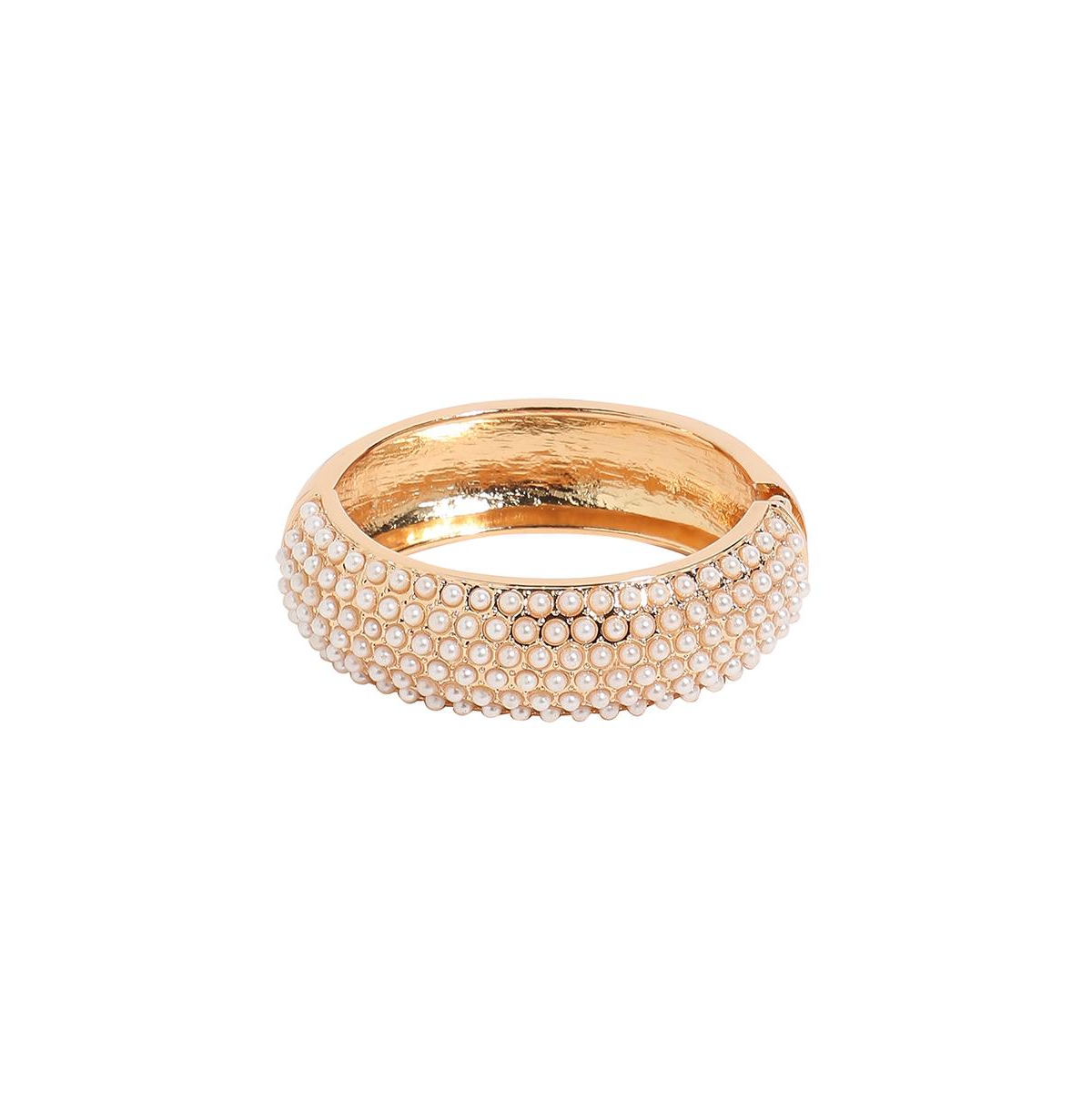 Click here for Pearl Bangle Bracelet - White prices
