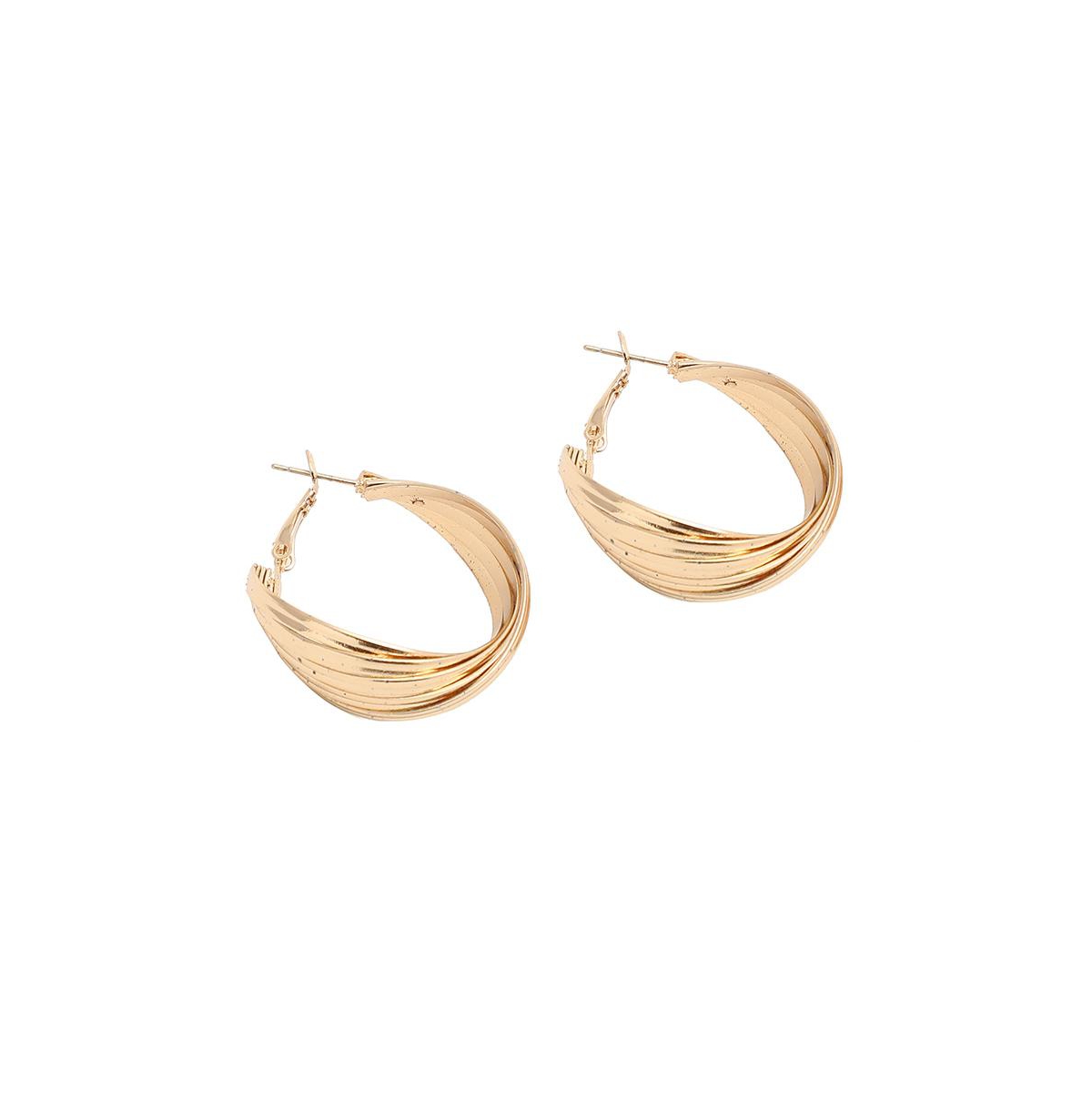Click here for Swirl Hoop Earrings - Gold prices