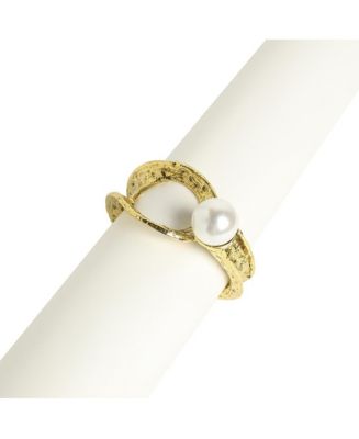 Dented Pearl Statement Bracelet - Macy's
