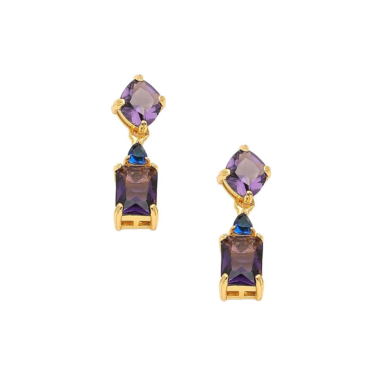 Click here for Sovereign Drop Earrings - Purple prices