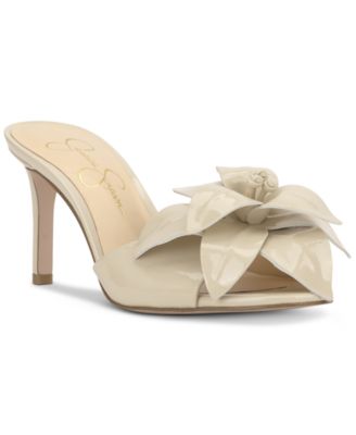 Jessica Simpson Women's Percia Flower High-Heel Dress Mules - Macy's