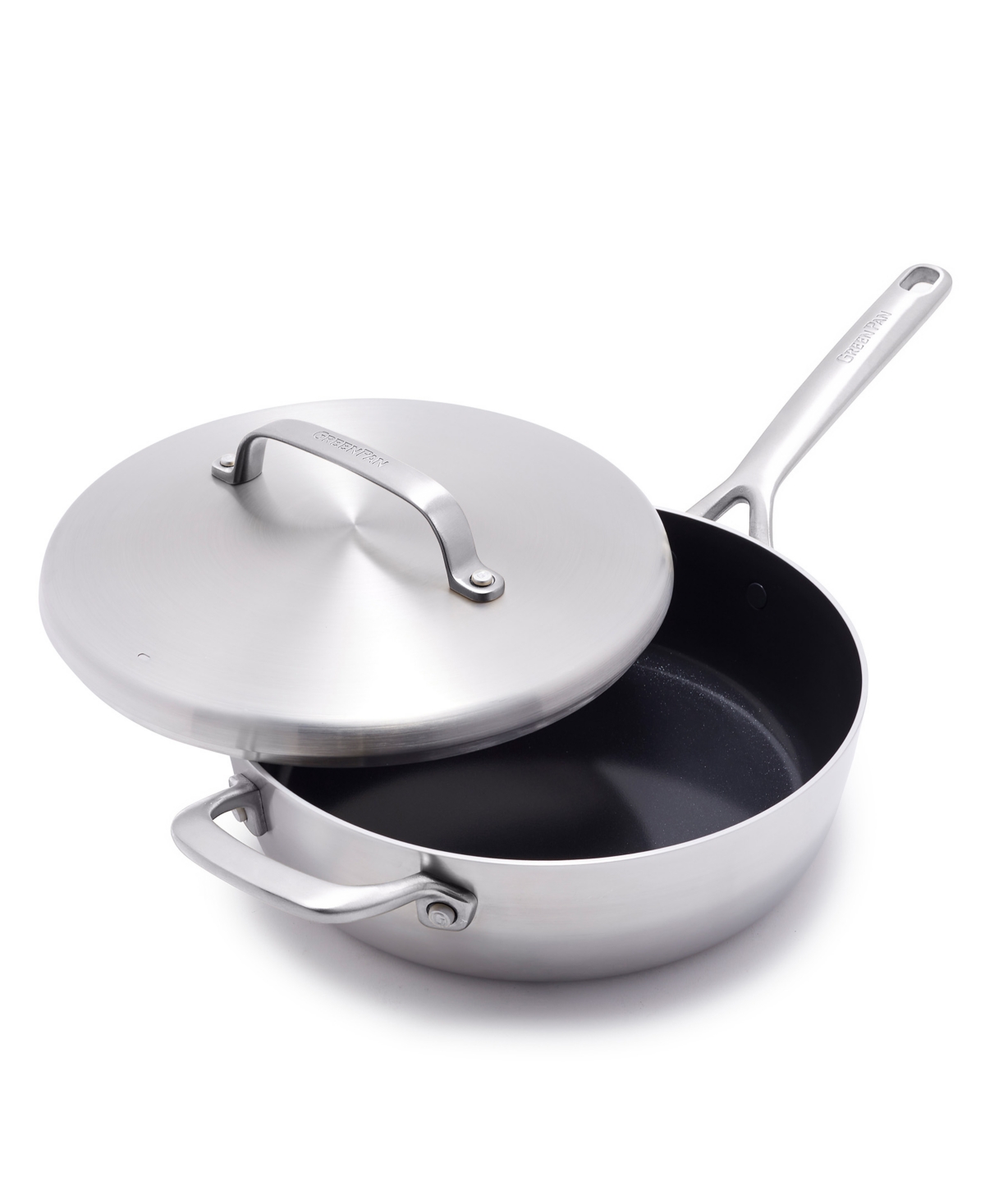 Click here for GreenPan GP5 Stainless Steel 4-Quart Saute Pan wit... prices