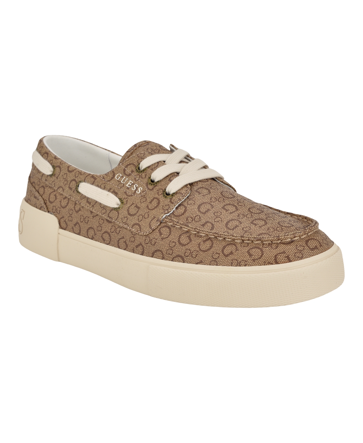 Click here for Guess Mens Silzon Branded Lace Up Boater Sneakers... prices