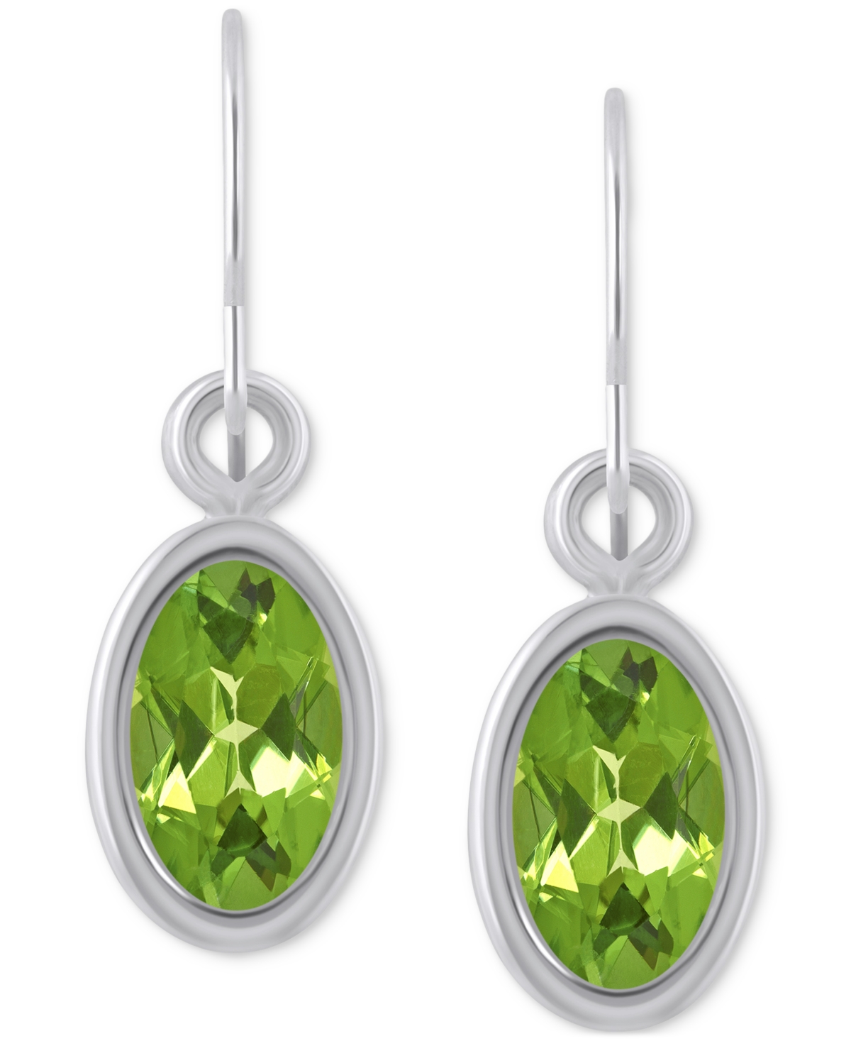 Click here for Macys Oval Gemstone Drop Earrings in 10k Yellow Go... prices