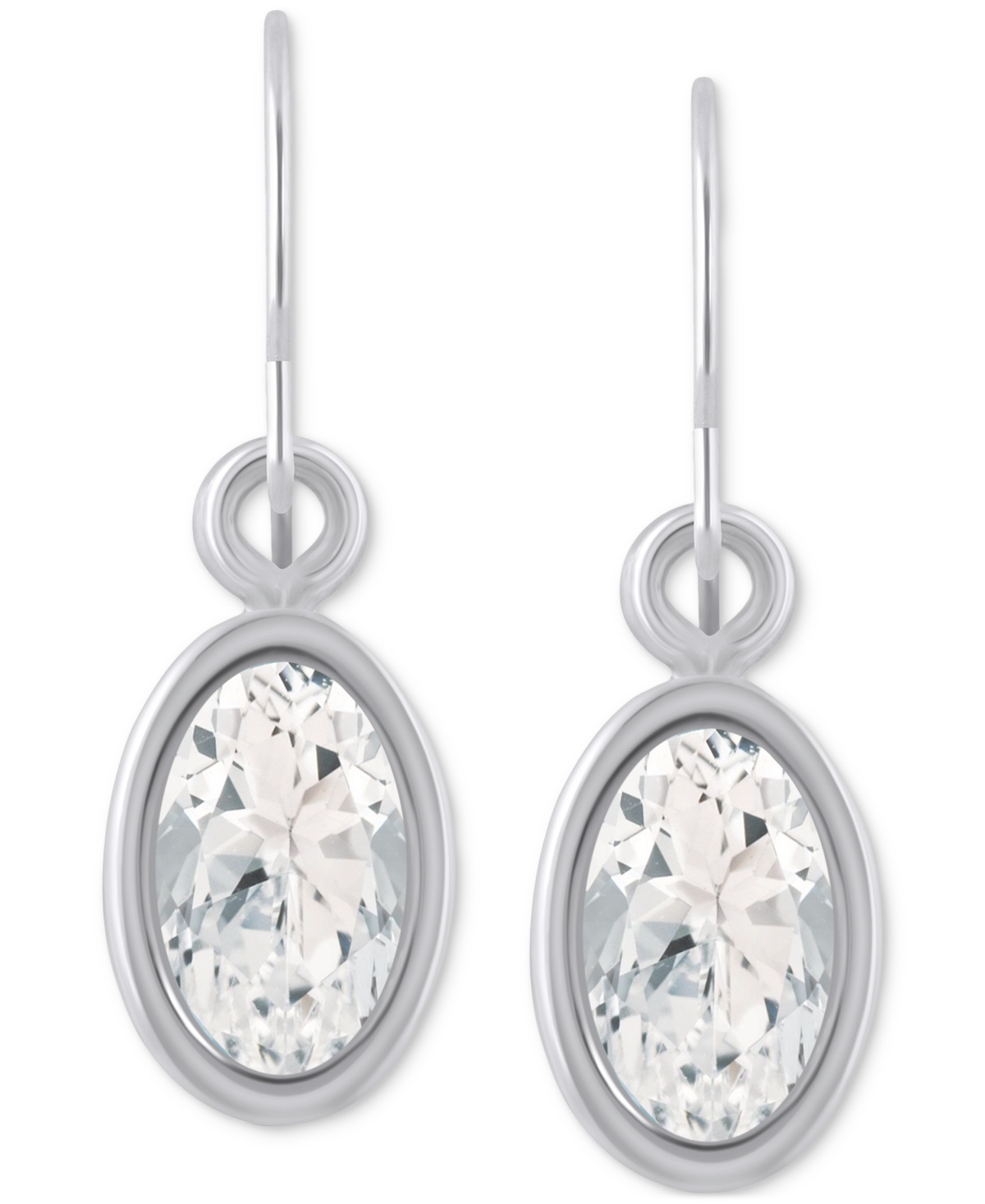 Click here for Macys Oval Gemstone Drop Earrings in 10k Yellow Go... prices