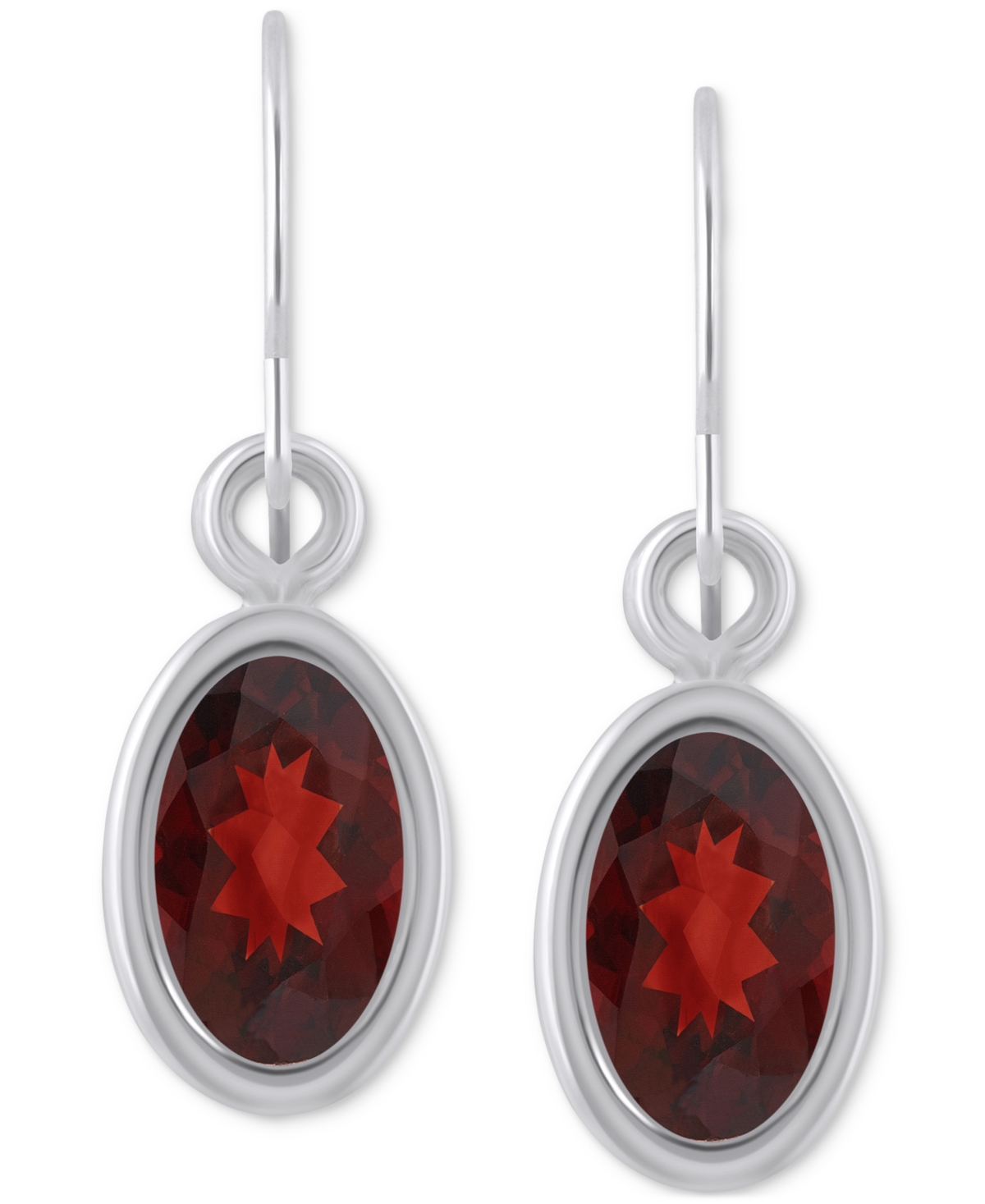 Click here for Macys Oval Gemstone Drop Earrings in 10k Yellow Go... prices