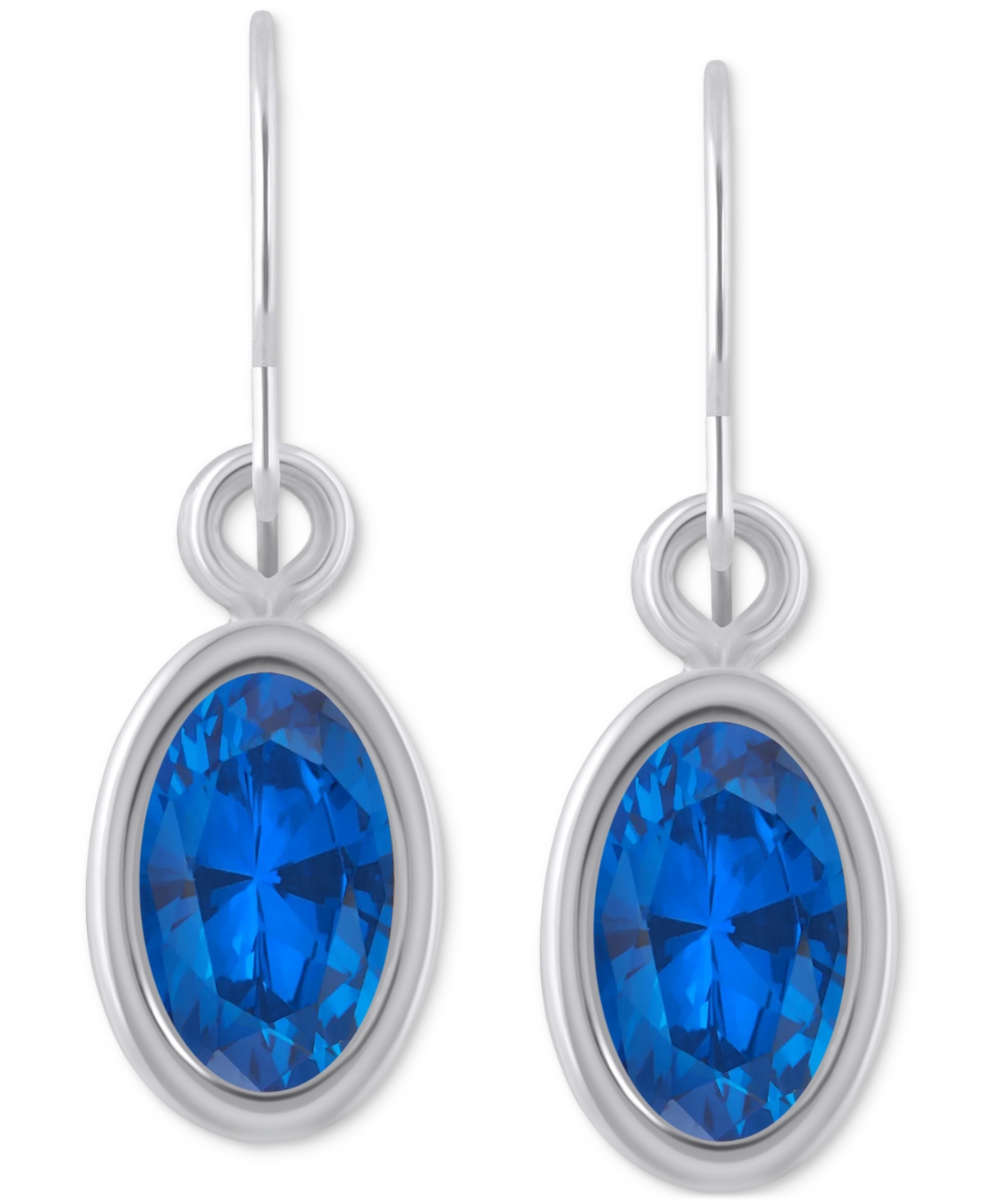 Click here for Macys Oval Gemstone Drop Earrings in 10k Yellow Go... prices
