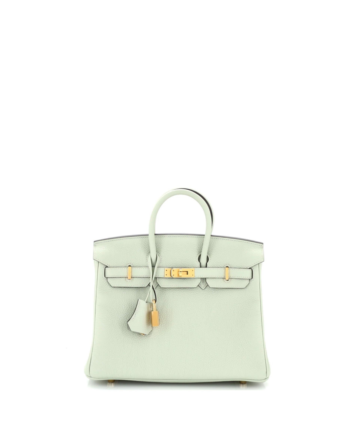 Click here for Pre-Owned Hermes Birkin 25 Handbag Grey Togo with... prices