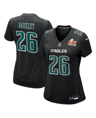 Nike Women's Saquon Barkley Carbon Black Philadelphia Eagles Super Bowl ...