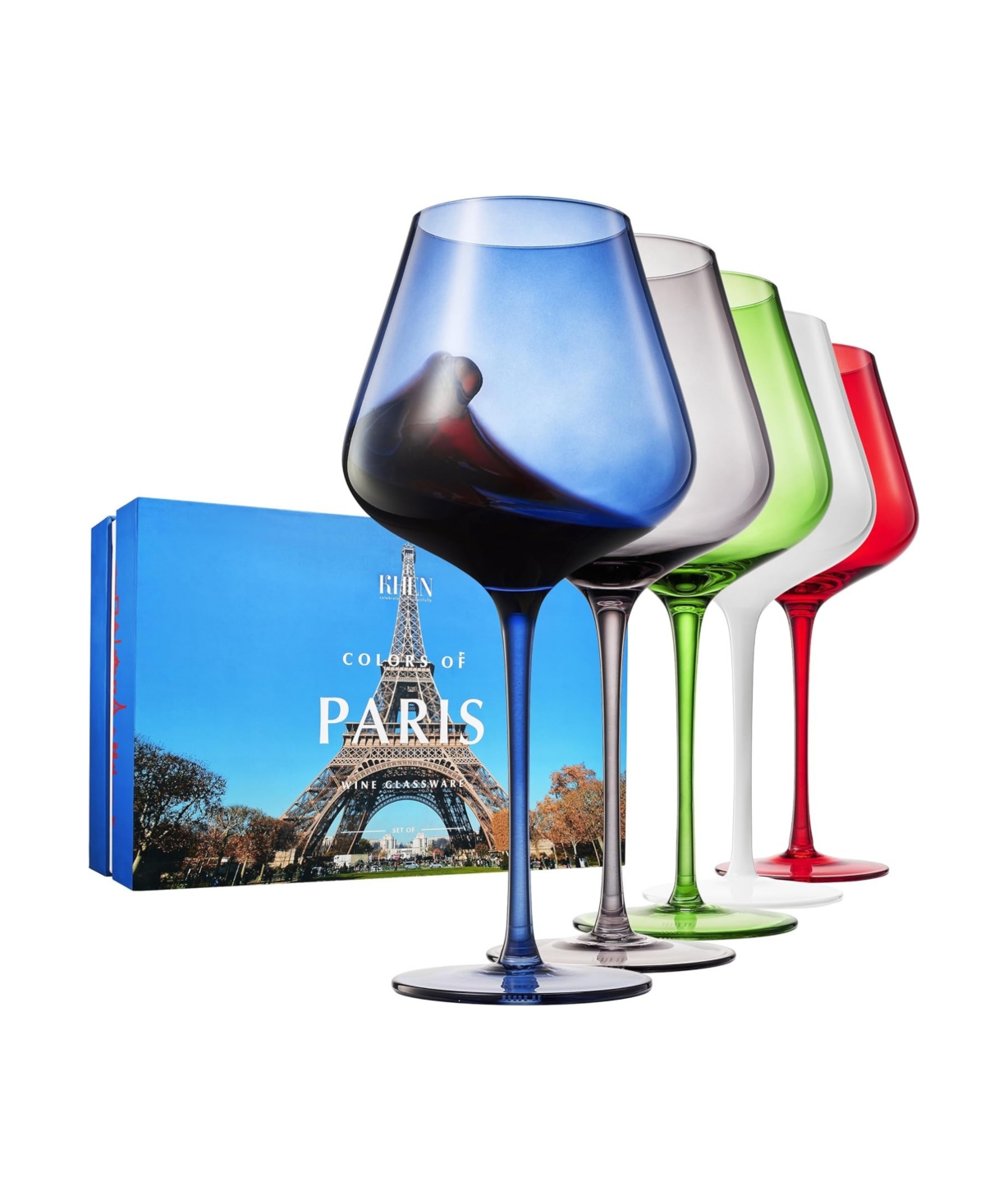 Click here for The Wine Savant Colors of Paris France Wine Glasse... prices