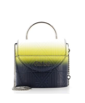 Pre-Owned Chloe Small Aby Lock Bag Embossed Leather - Macy's