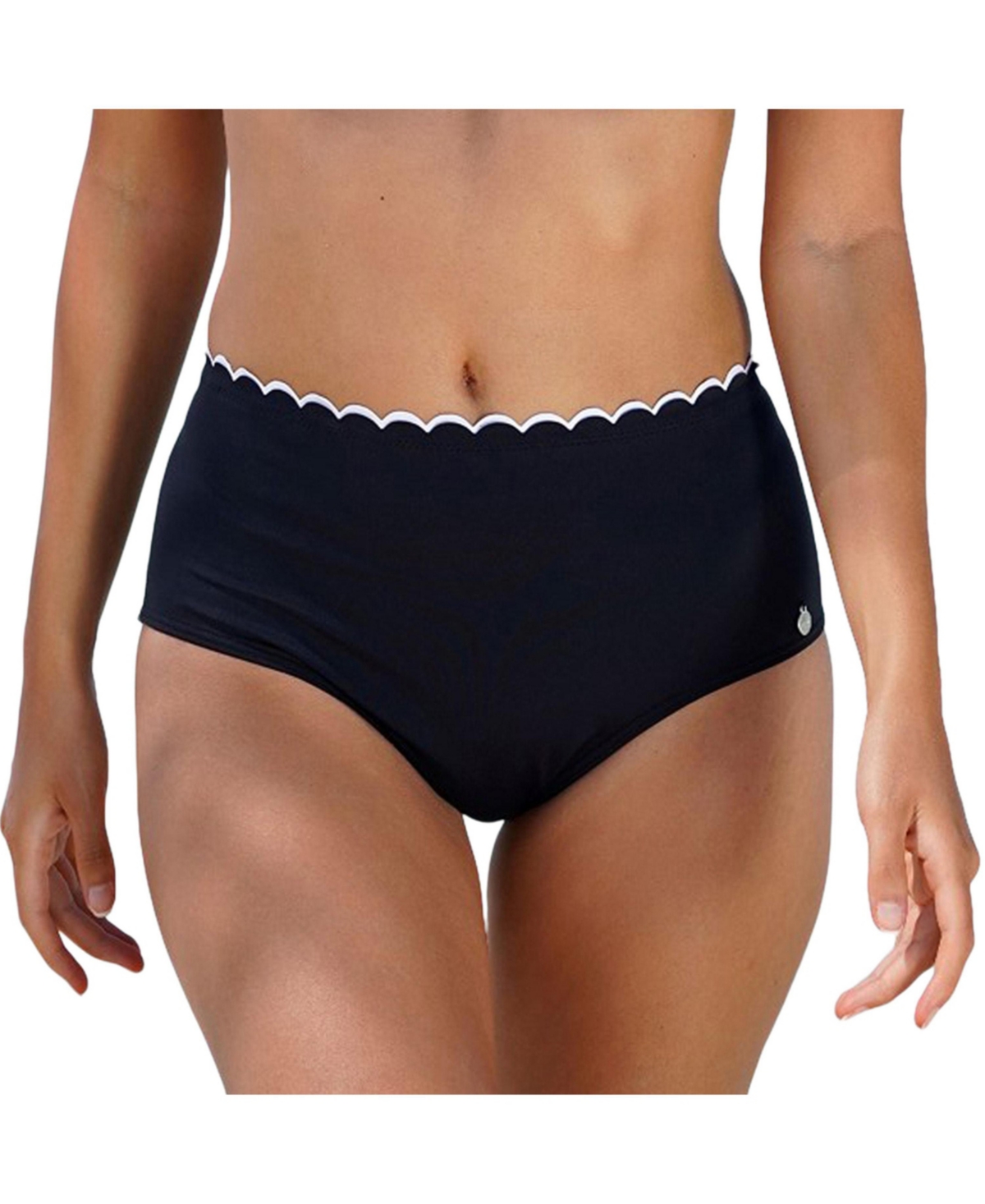 Click here for Lascana Womens Scalloped High Waisted Bikini Swims... prices