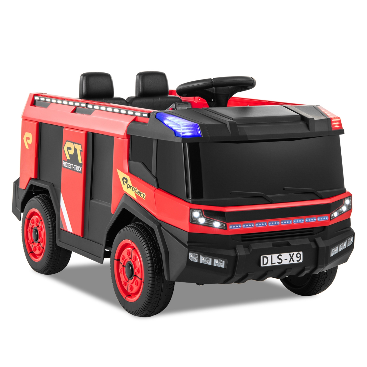 Click here for 12V Kids Ride on Fire Truck 2-Seater with Remote C... prices