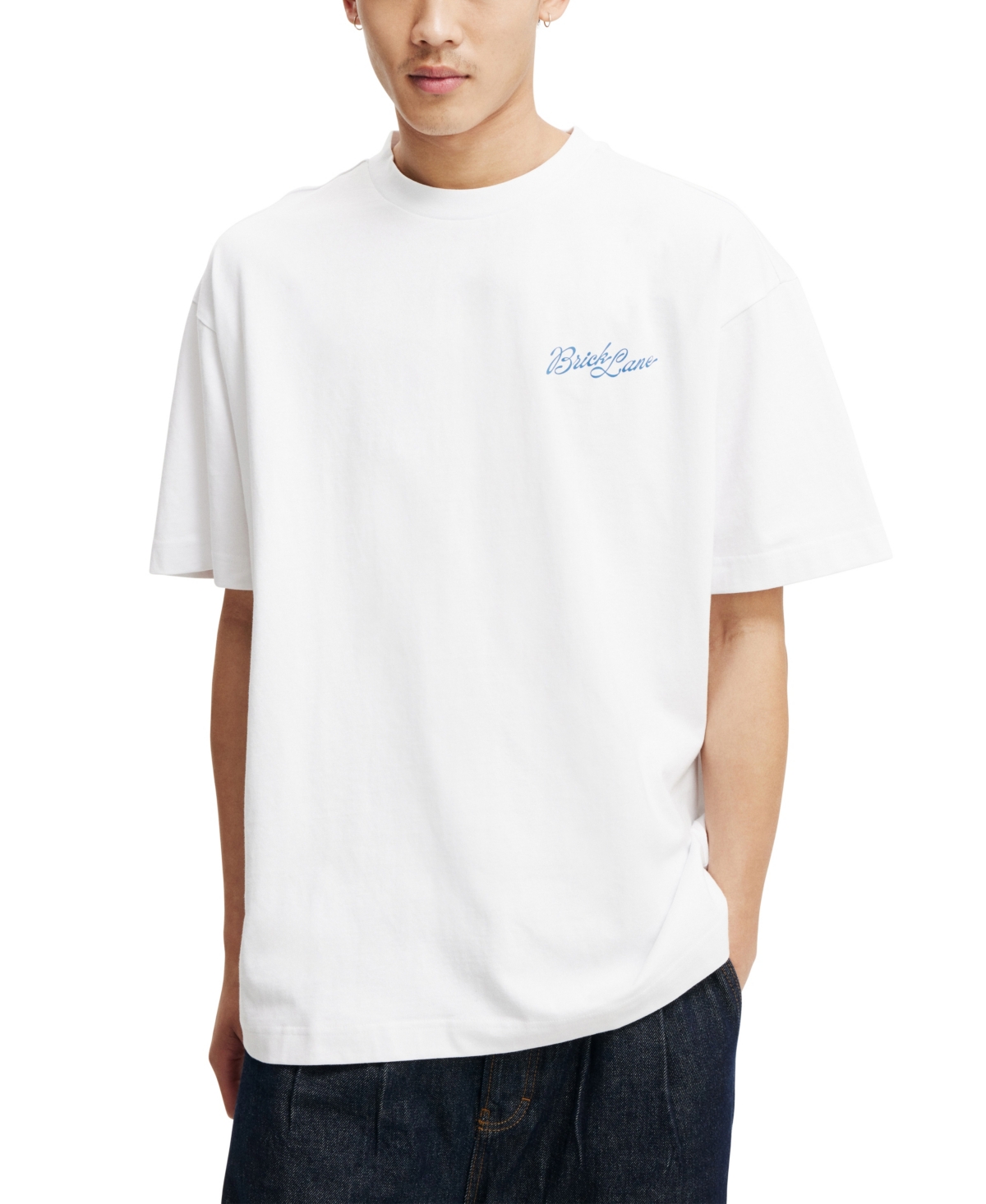 Click here for Cotton On Mens Box Fit Graphic T-Shirt - White  Ma... prices
