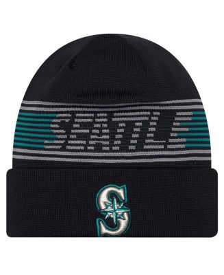 New Era Men's Navy Seattle Mariners Authentic Collection Cuffed Knit ...