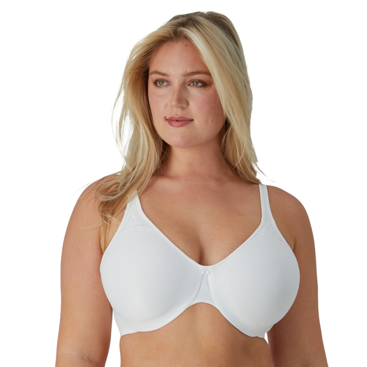Bali Passion For Comfort Seamless Full Coverage Underwire Minimizer Bra 3385  D  White