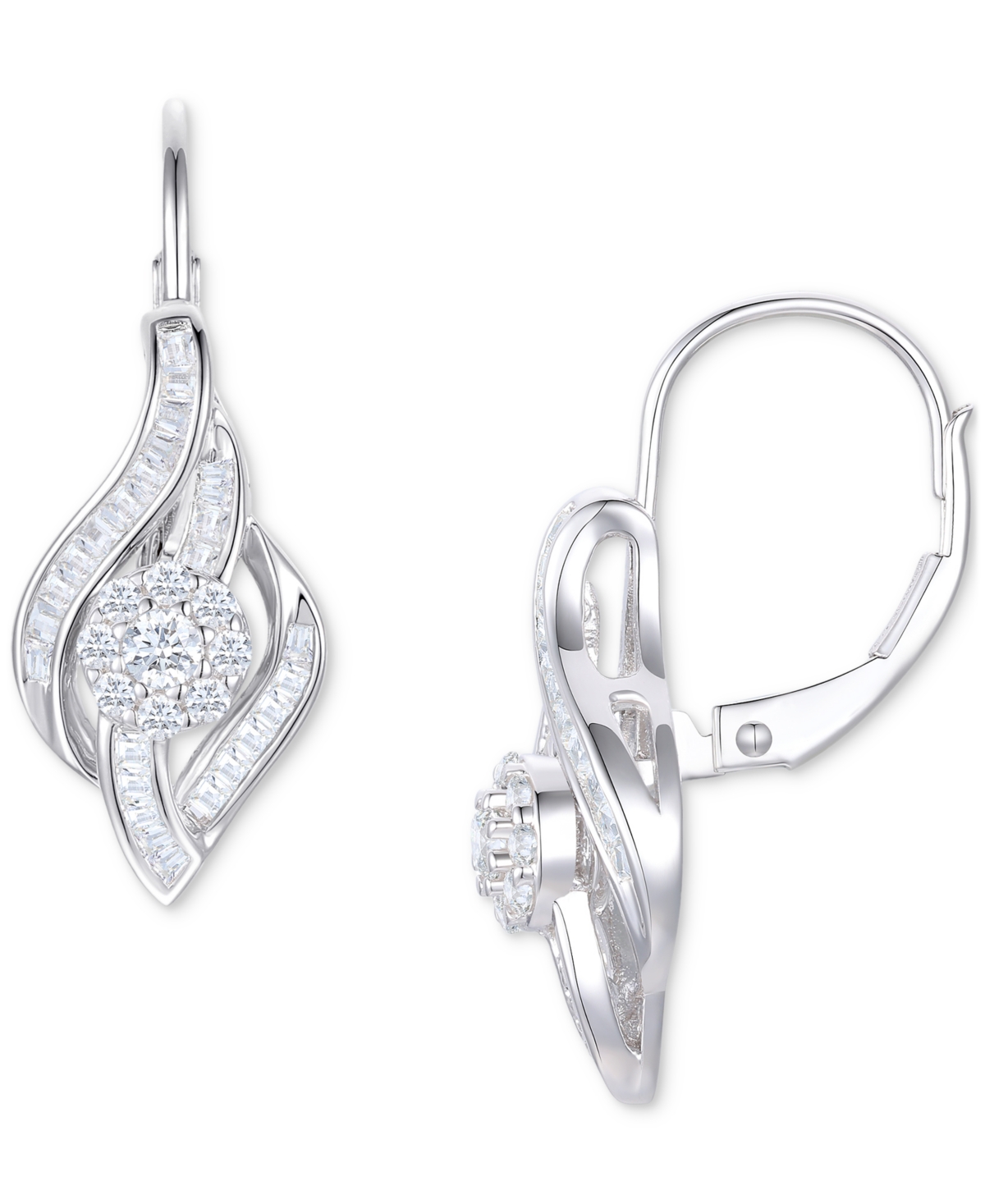 Click here for Diamond Leverback Drop Earrings (1/2 ct. t.w.) in... prices
